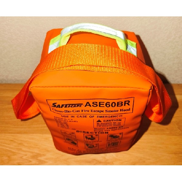 ASE60BR CHEM-BIO-GAS-FIRE ESCAPE SMOKE HOOD SOFT CASE