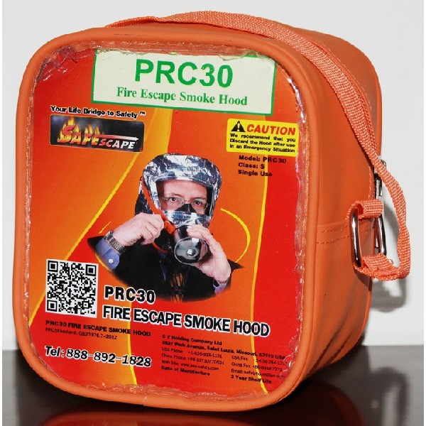 PRC30 SOFT CASE FIRE ESCAPE SMOKE HOOD