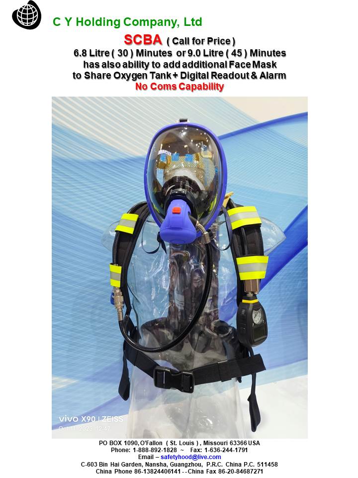 SCBA - 30/45 Min. Self Contained Breathing Apparatus without COMS