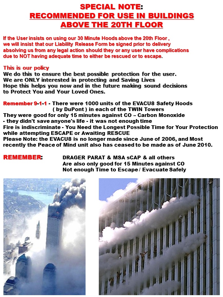 ASE60BR CHEM-BIO-GAS-FIRE ESCAPE SMOKE HOOD SOFT CASE